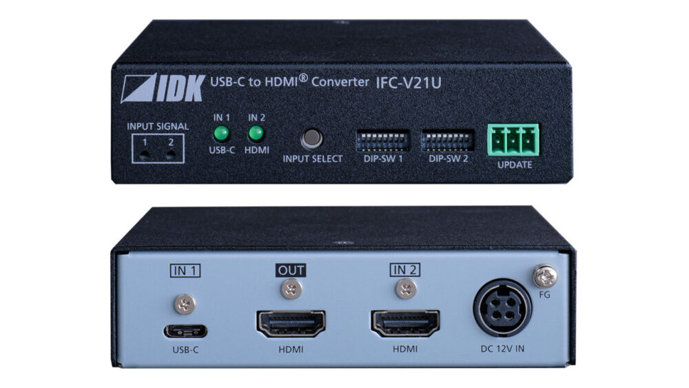 IDK、USB-C to HDMIコンバーター「IFC-V21U」発売。AVシステムにUSB-C入力を増設可能 - PRONEWS : 動画 ...