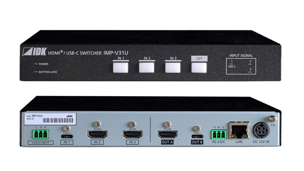 IDK、USB-C入出力に対応したHDMI/USB-C切換器「IMP-V31U」発売 - PRONEWS : 動画制作のあらゆる情報が集まる ...